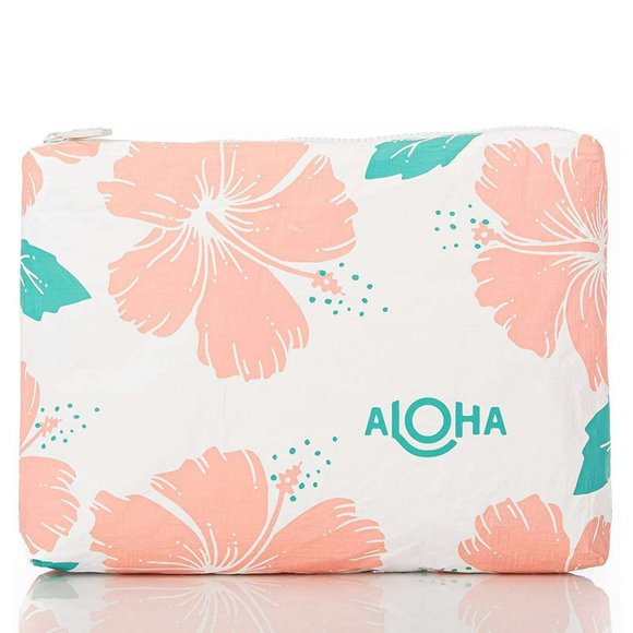 ALOHA Collection | Bags | Aloha Collection Small Pouch Hibiscus Guava ...